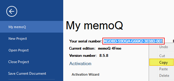 MemoQ Installation and Activation – Codex Knowledge Base
